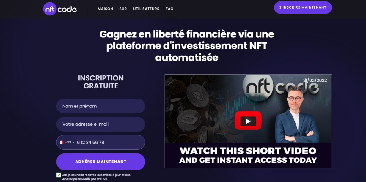 NFT Code Avis 2024: Le robot de trading idéal